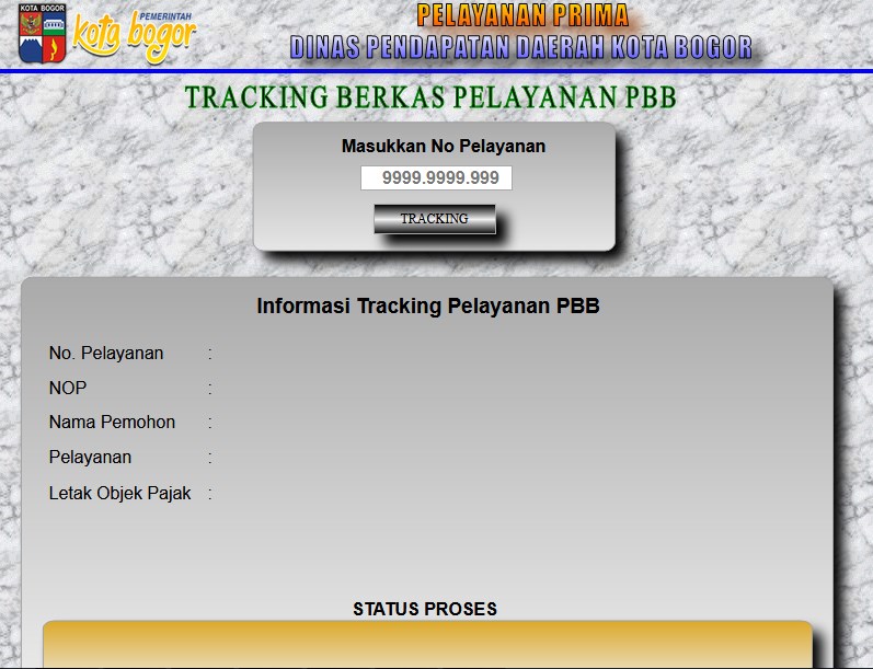 TRACKING BERKAS LAYANAN – BAPENDA