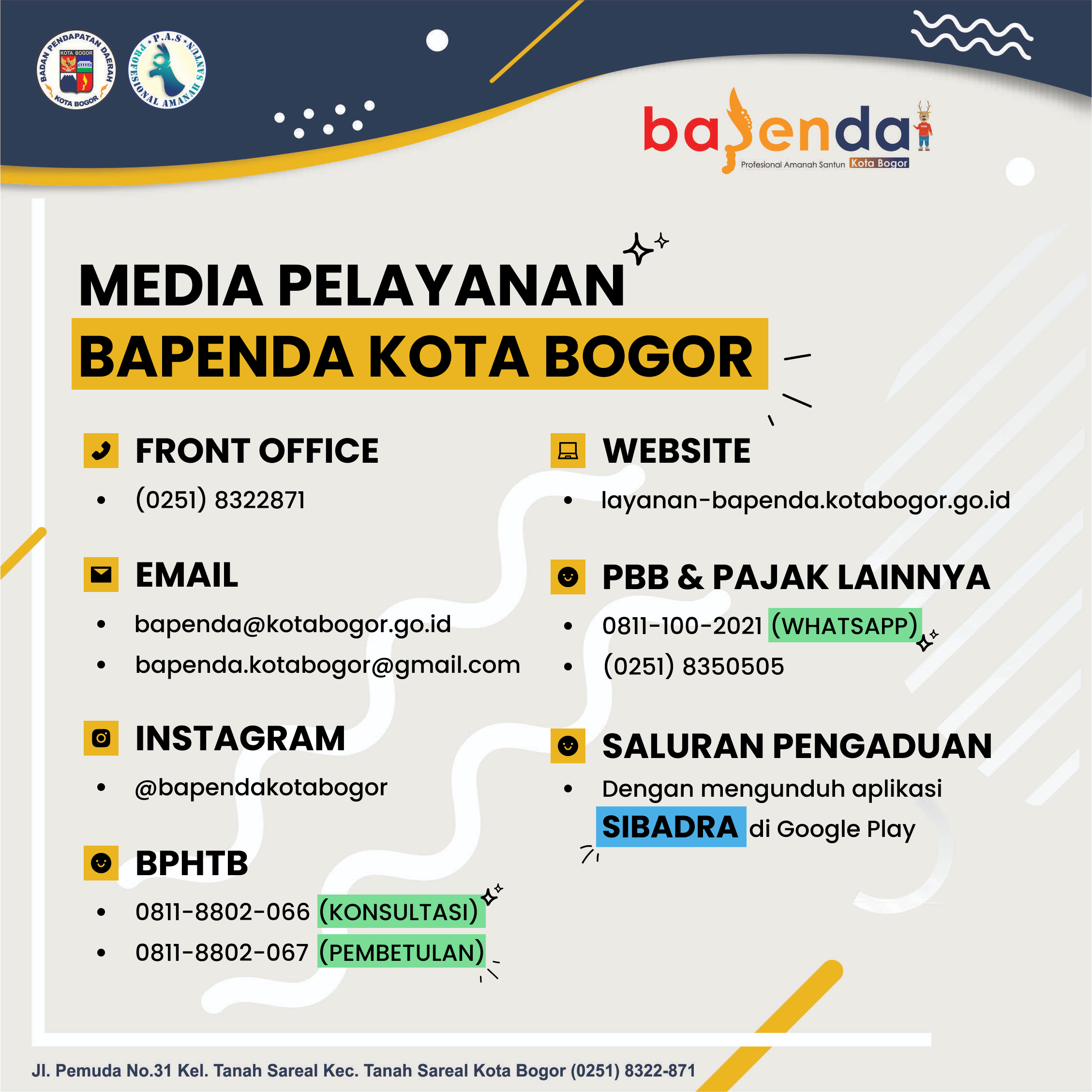 BAPENDA – Kota Bogor